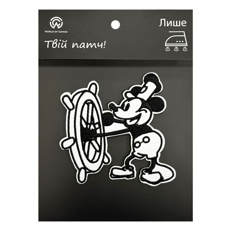 Патч Disney: Mickey Mouse: Steamboat Willie: Mickey At The Helm, (6503 ...